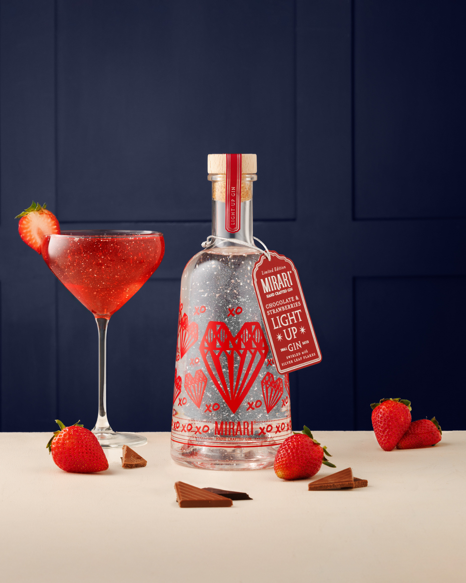 Mirari Chocolate & Strawberries Light Up Gin – Time Anchor