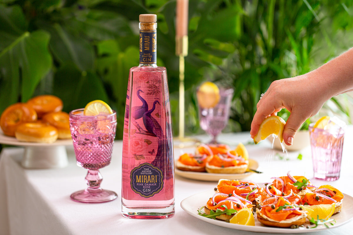 A Delicate Harmony: Mirari Pink Damask Rose G&T Paired with Salmon & C ...